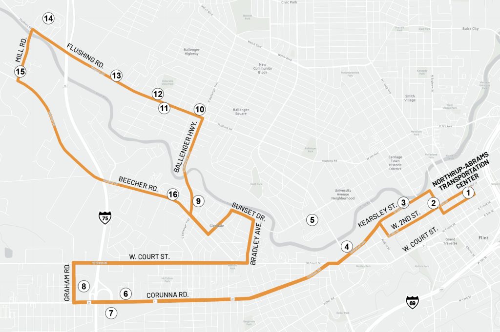 Primary Routes | MTA FlintMTA Flint