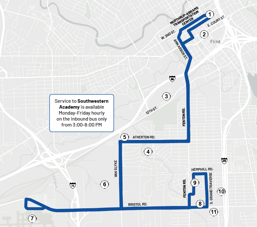 Primary Routes | MTA FlintMTA Flint