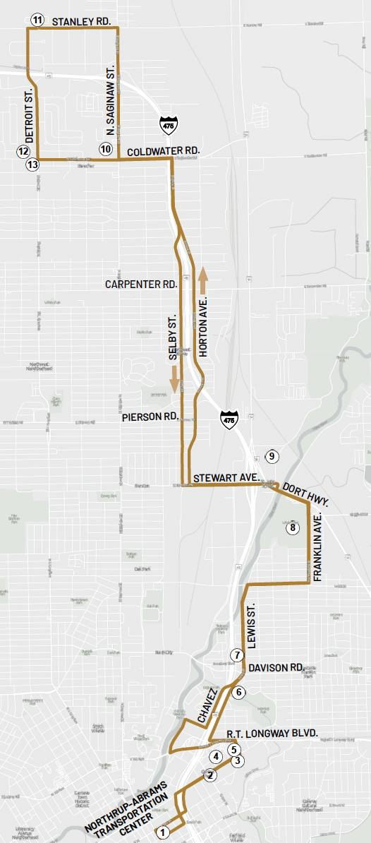 Primary Routes | MTA FlintMTA Flint