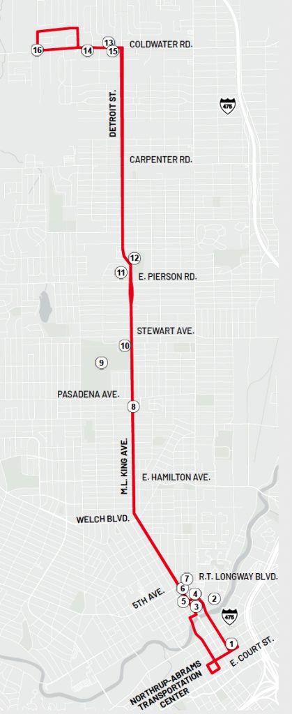 Primary Routes | MTA FlintMTA Flint